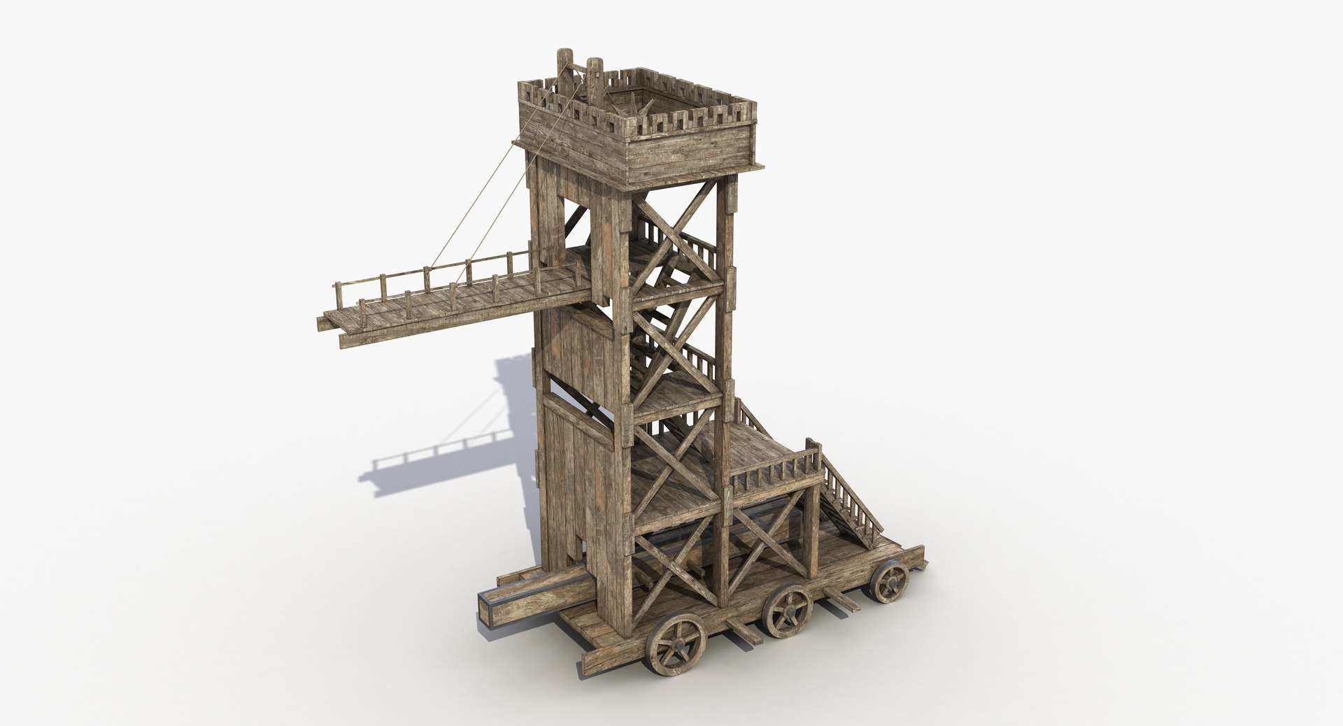 Siege Tower 2 3D Model 3D model - TurboSquid 1909728