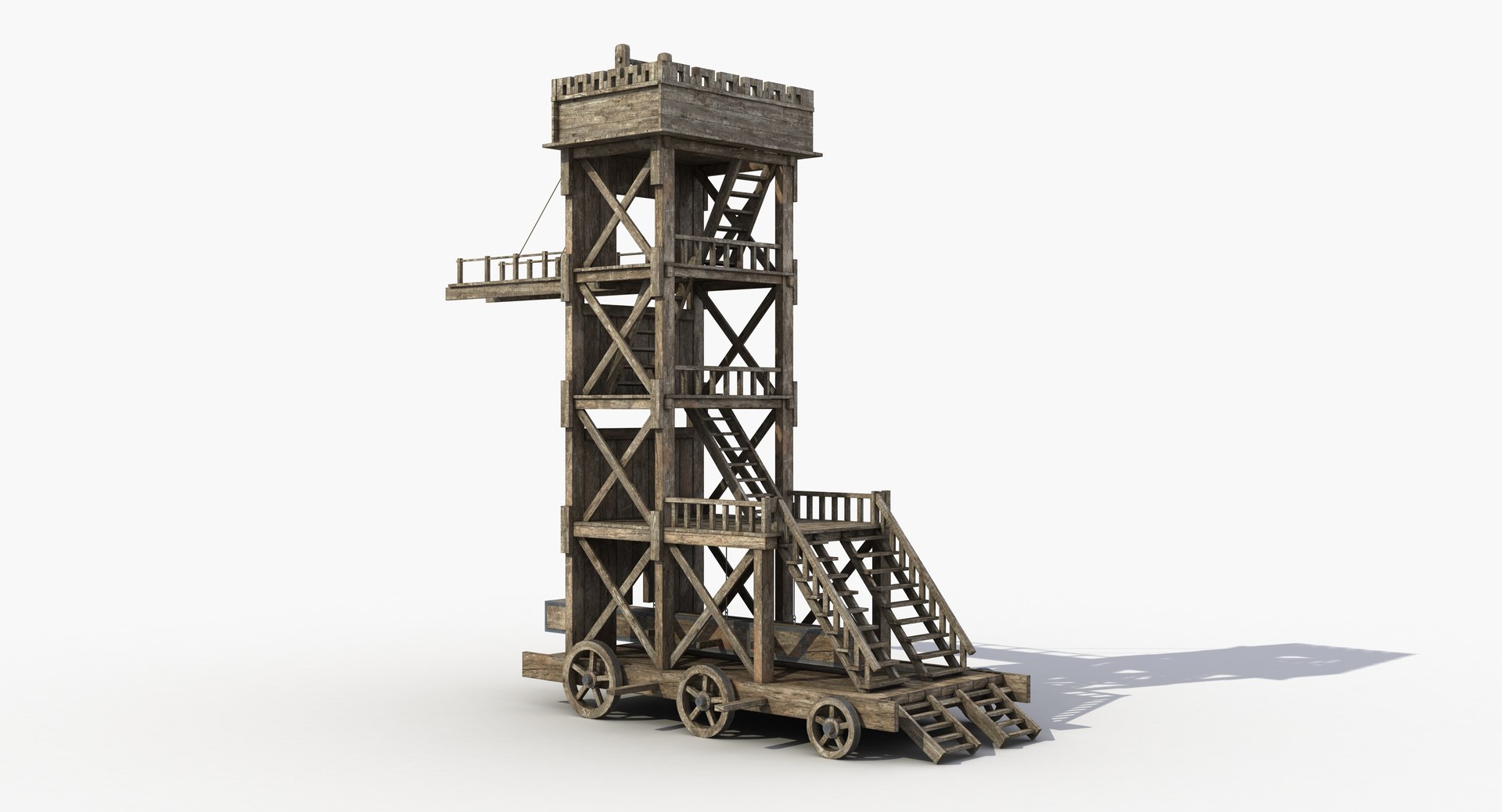 Siege Tower 2 3D Model 3D model - TurboSquid 1909728