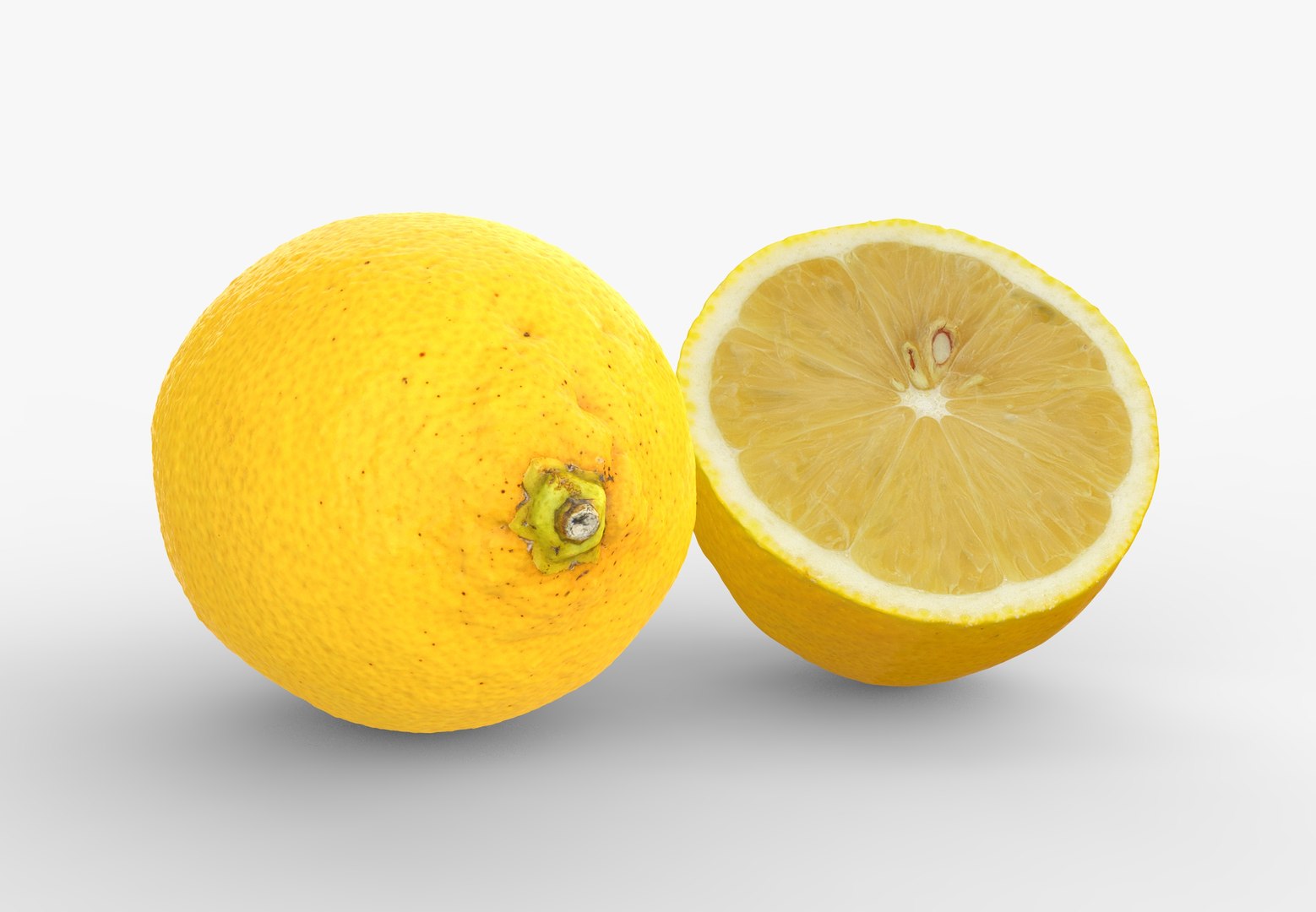 Lemon And Half A Lemon Model - TurboSquid 2010140