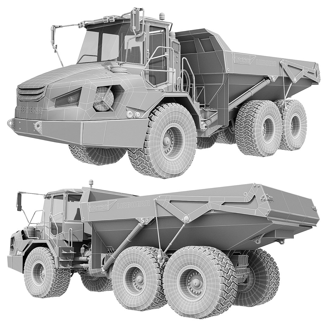 3D Model LIEBHERR TA 230 Litronic - TurboSquid 2189970