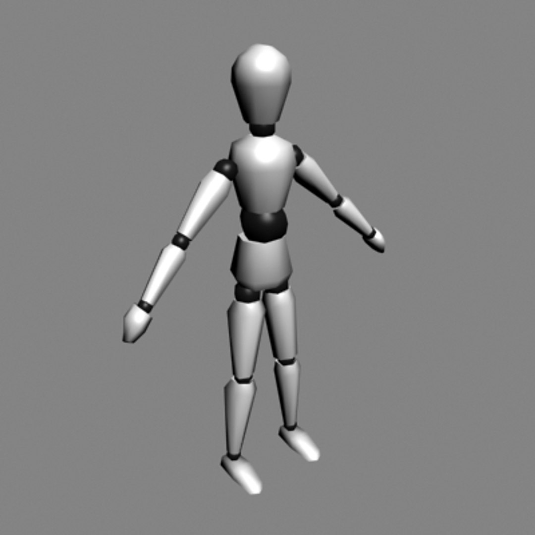 Mannequin Puppet Rigged 3d Model