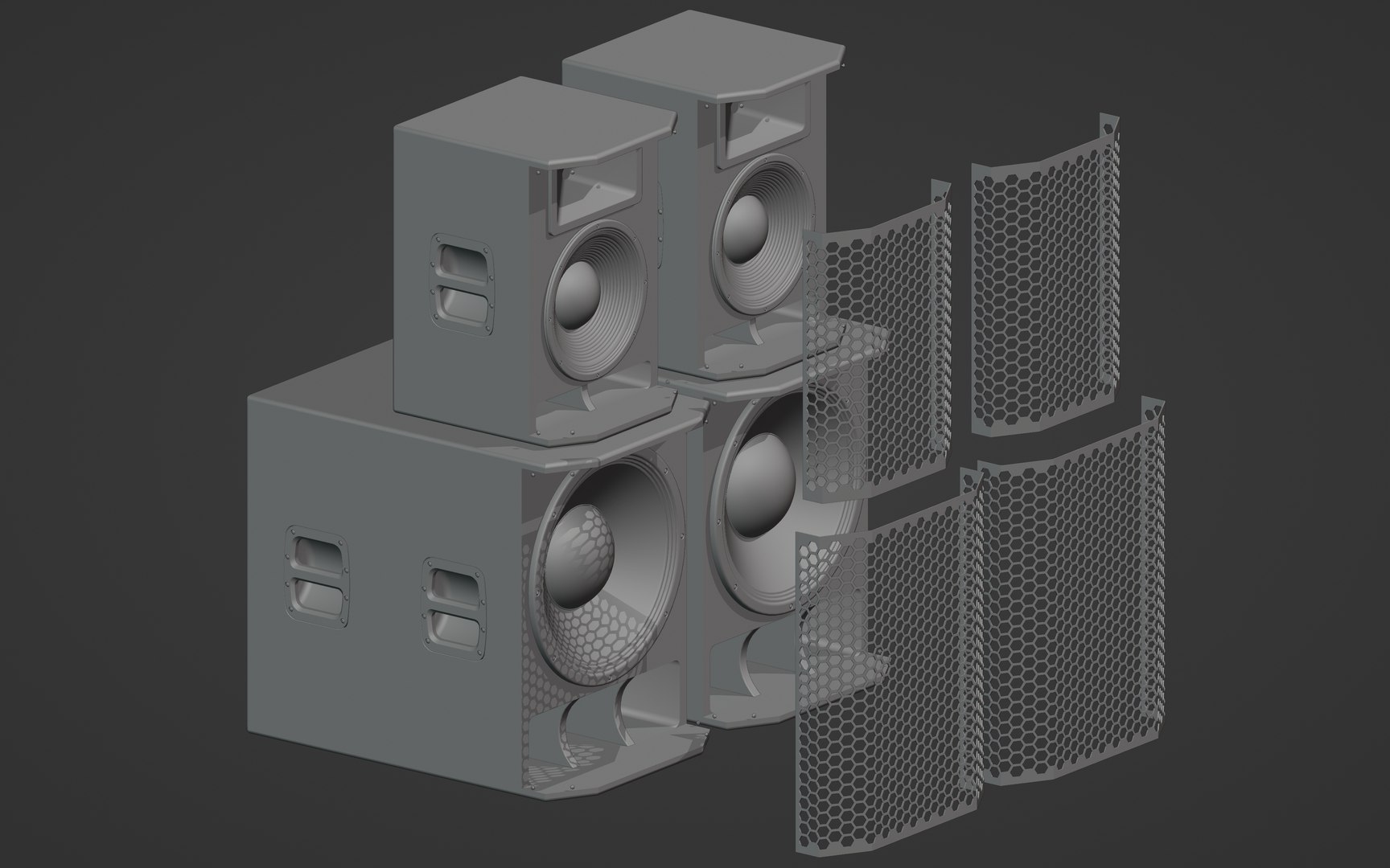 Big Speakers 3D Model - TurboSquid 2028459