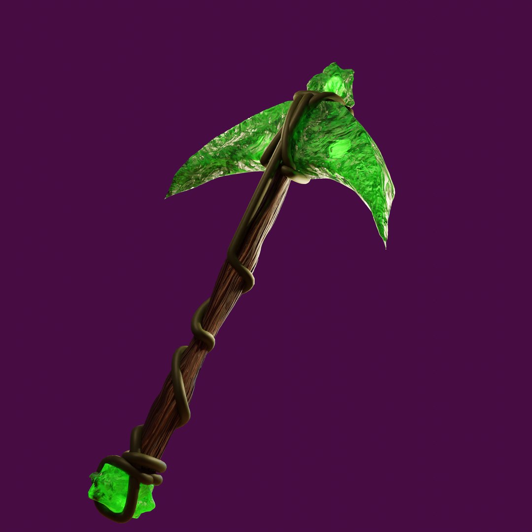 Emerald pickaxe AIOT 3D model - TurboSquid 2148855
