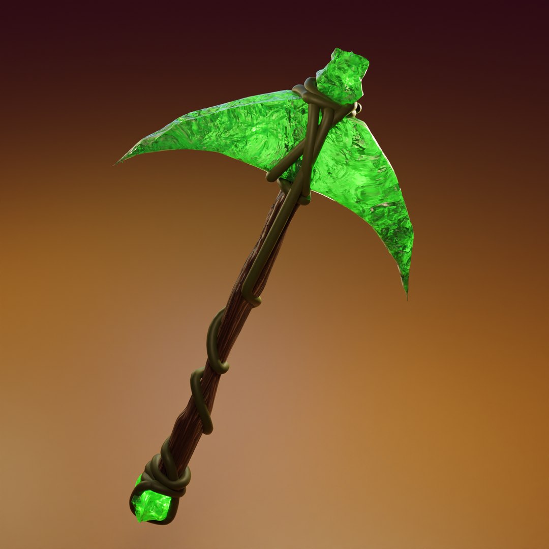 Emerald pickaxe AIOT 3D model - TurboSquid 2148855