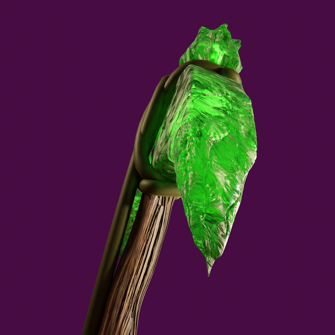 Emerald pickaxe AIOT 3D model - TurboSquid 2148855