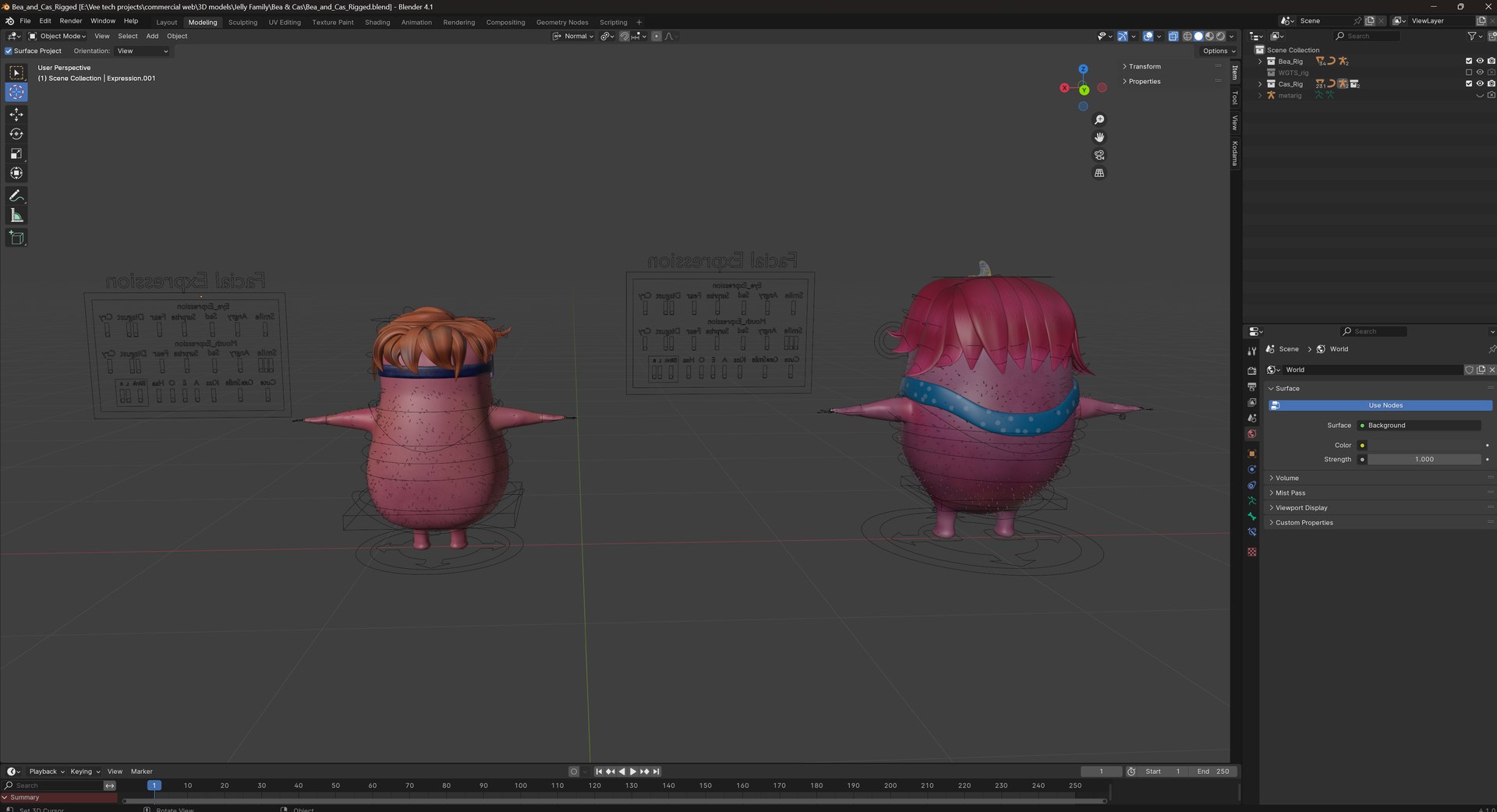 3D Bea And Cas Rigged Character Low-poly 3D Model Model - TurboSquid ...