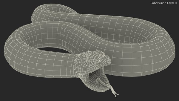 Beige hognose snake rigged 3D model - TurboSquid 1502337
