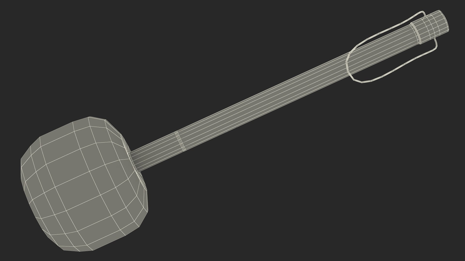 3D Gong Beater Fur - TurboSquid 2180868