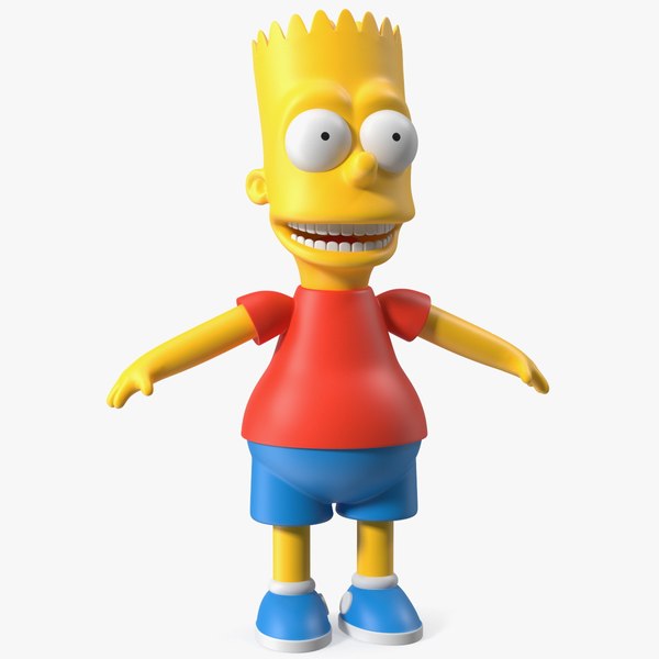 modelo 3d Personaje de Bart Simpson aparejado - TurboSquid 1958187