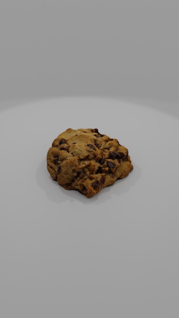Chocolate Chips Cookie Model - TurboSquid 2128558