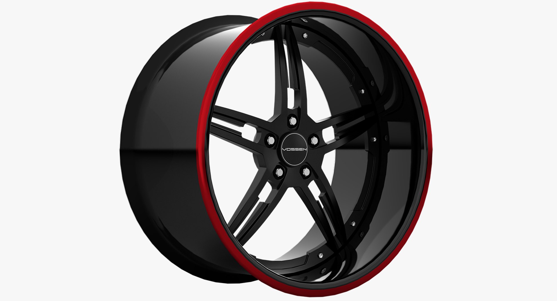 luxury rims vossen forged 3d max