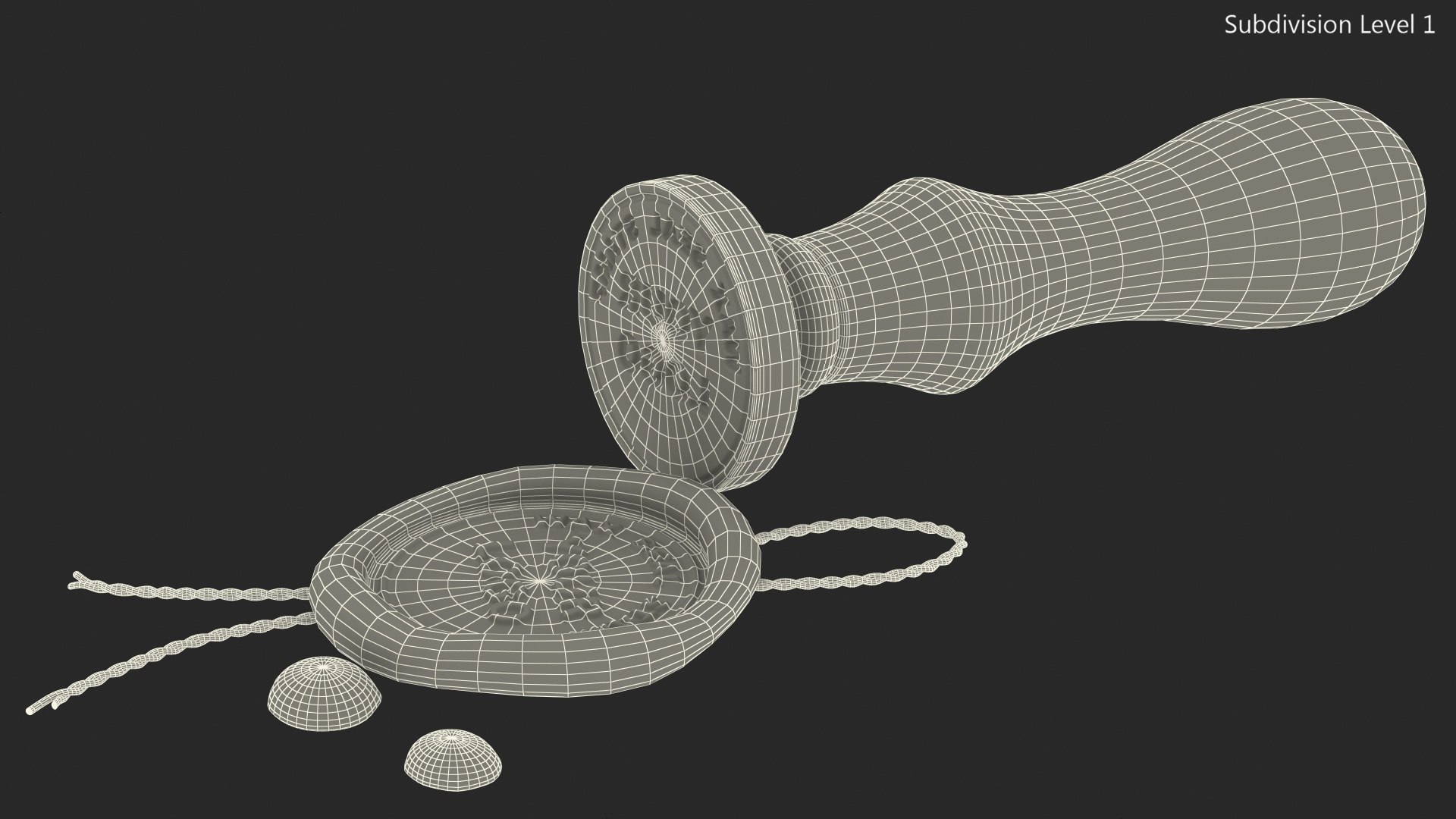 3D Wax Seal Stamp Monogram Model - TurboSquid 1605319