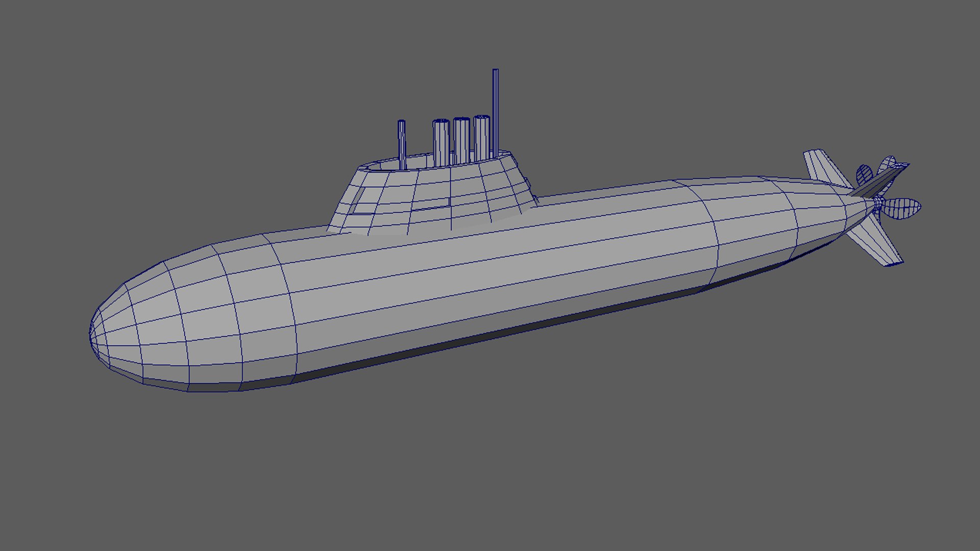 3D Low Poly Submarine 01 - TurboSquid 2170622