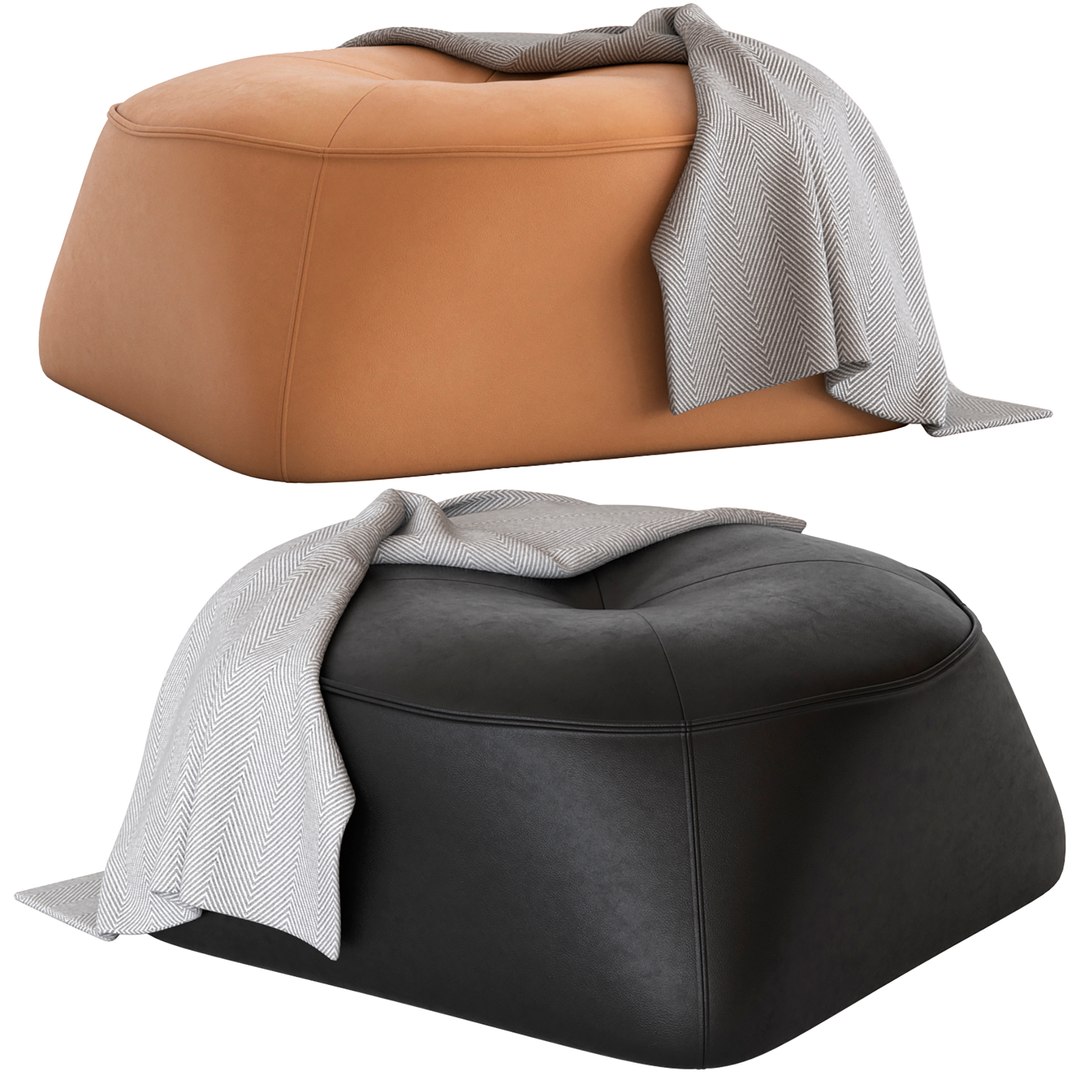 3D Globewest Natadora Arbor Ottoman Model - TurboSquid 2184564