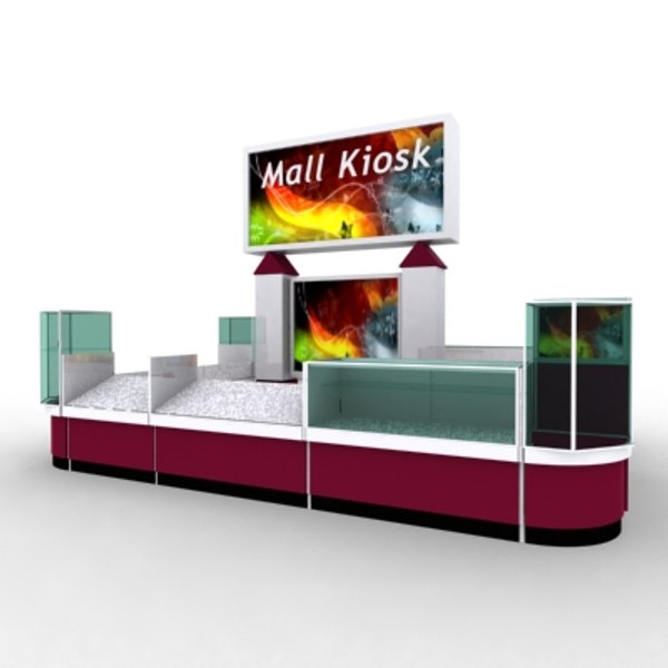 modèle 3D de Kiosque de centre commercial - TurboSquid 235809