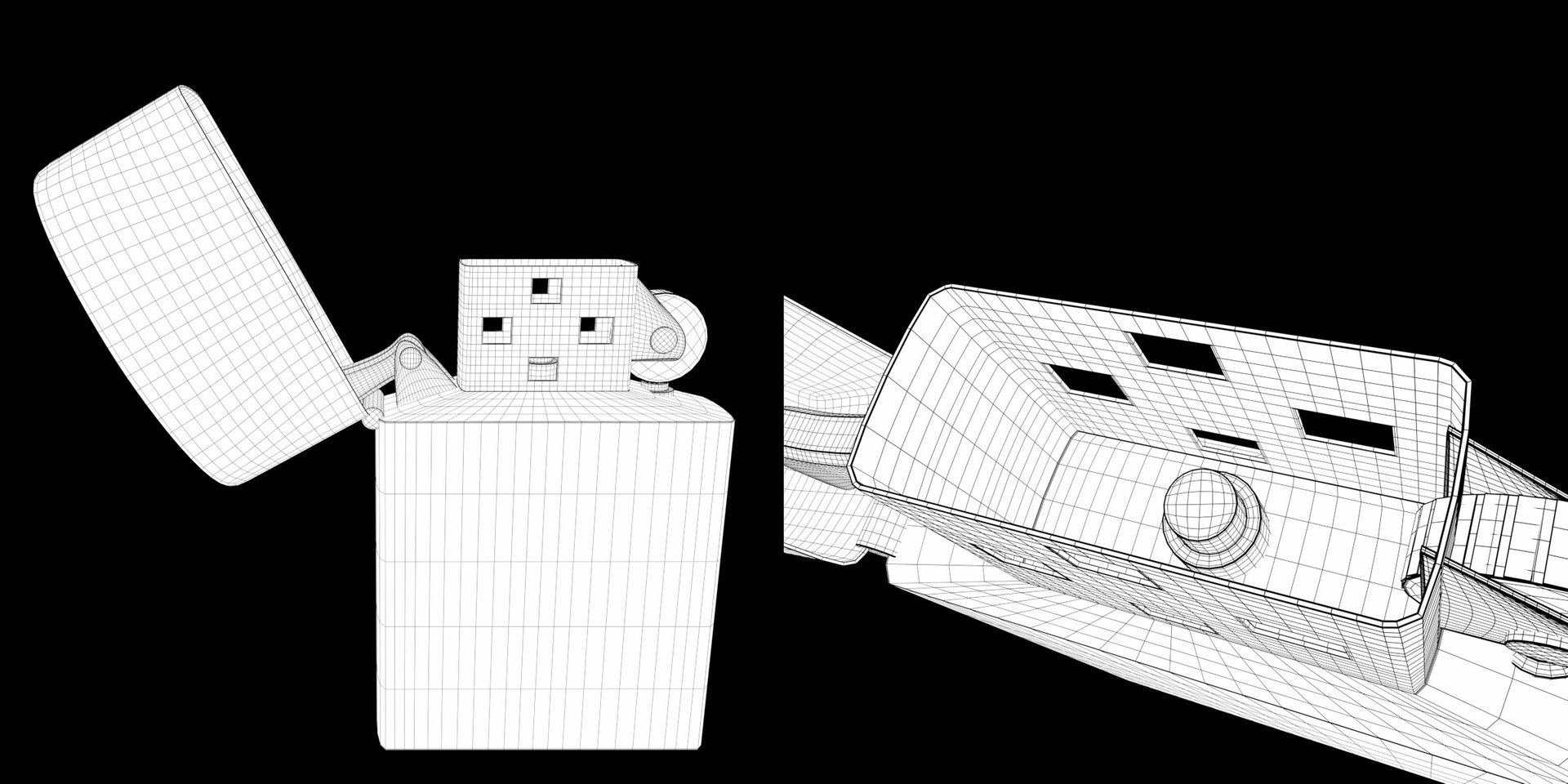 3d Model Disposable Zippo Lighters