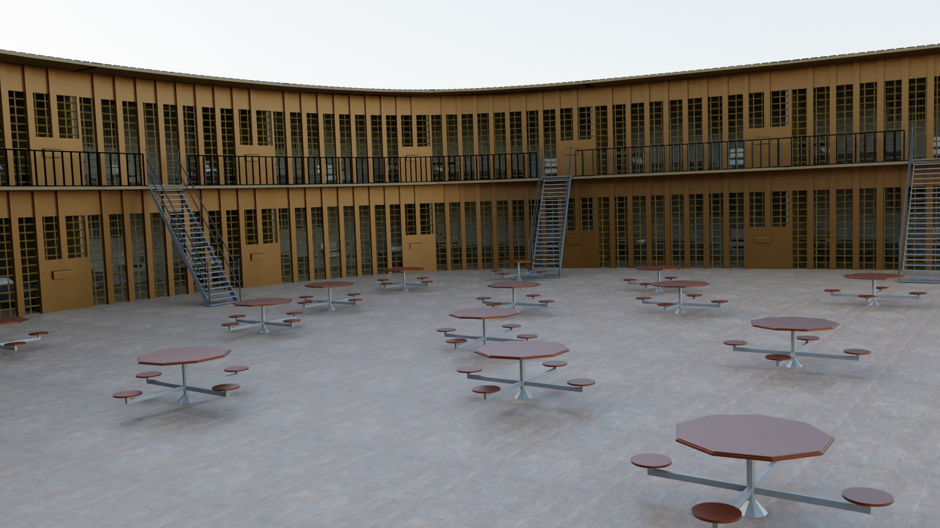 3D Prison Interior Model - TurboSquid 2157306