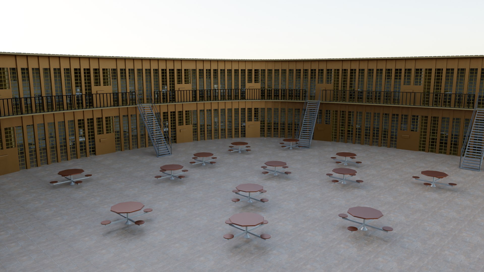 3D Prison Interior Model - TurboSquid 2157306