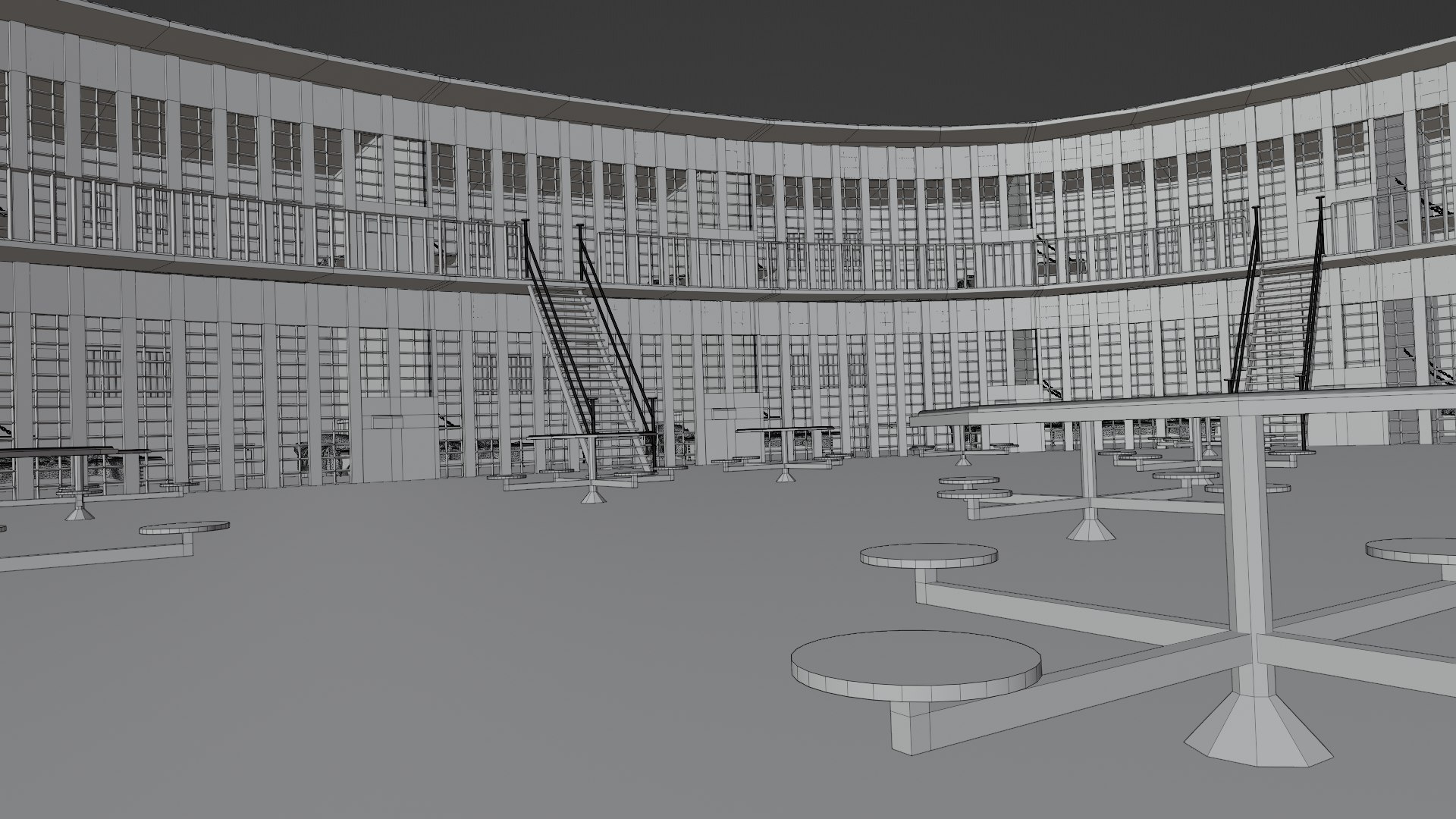 3D Prison Interior Model - TurboSquid 2157306