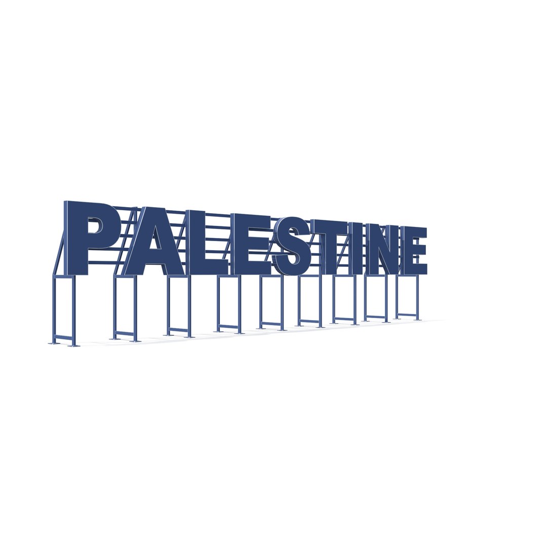 Country sign palestine 3D - TurboSquid 1804940