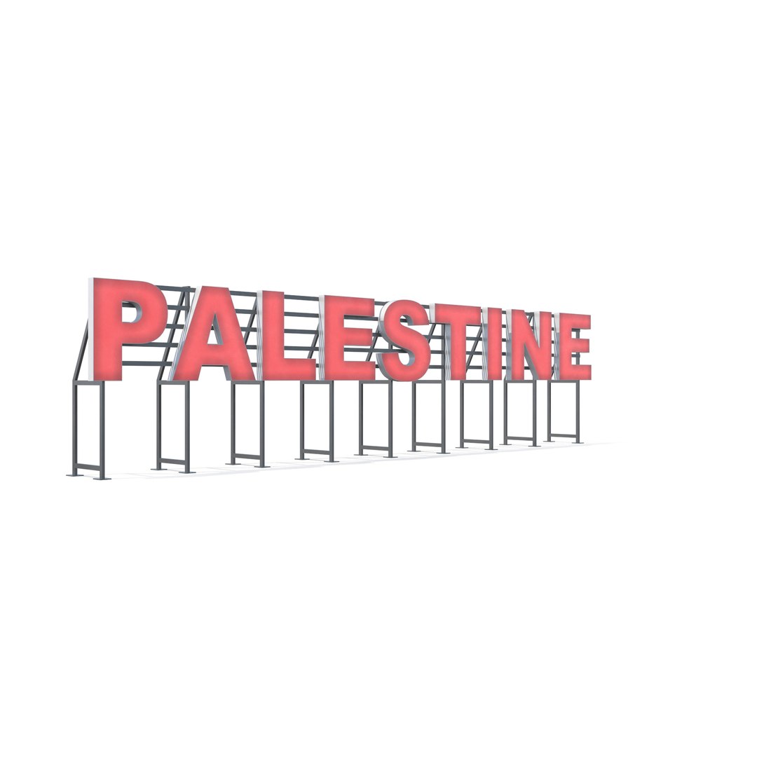 Country sign palestine 3D - TurboSquid 1804940
