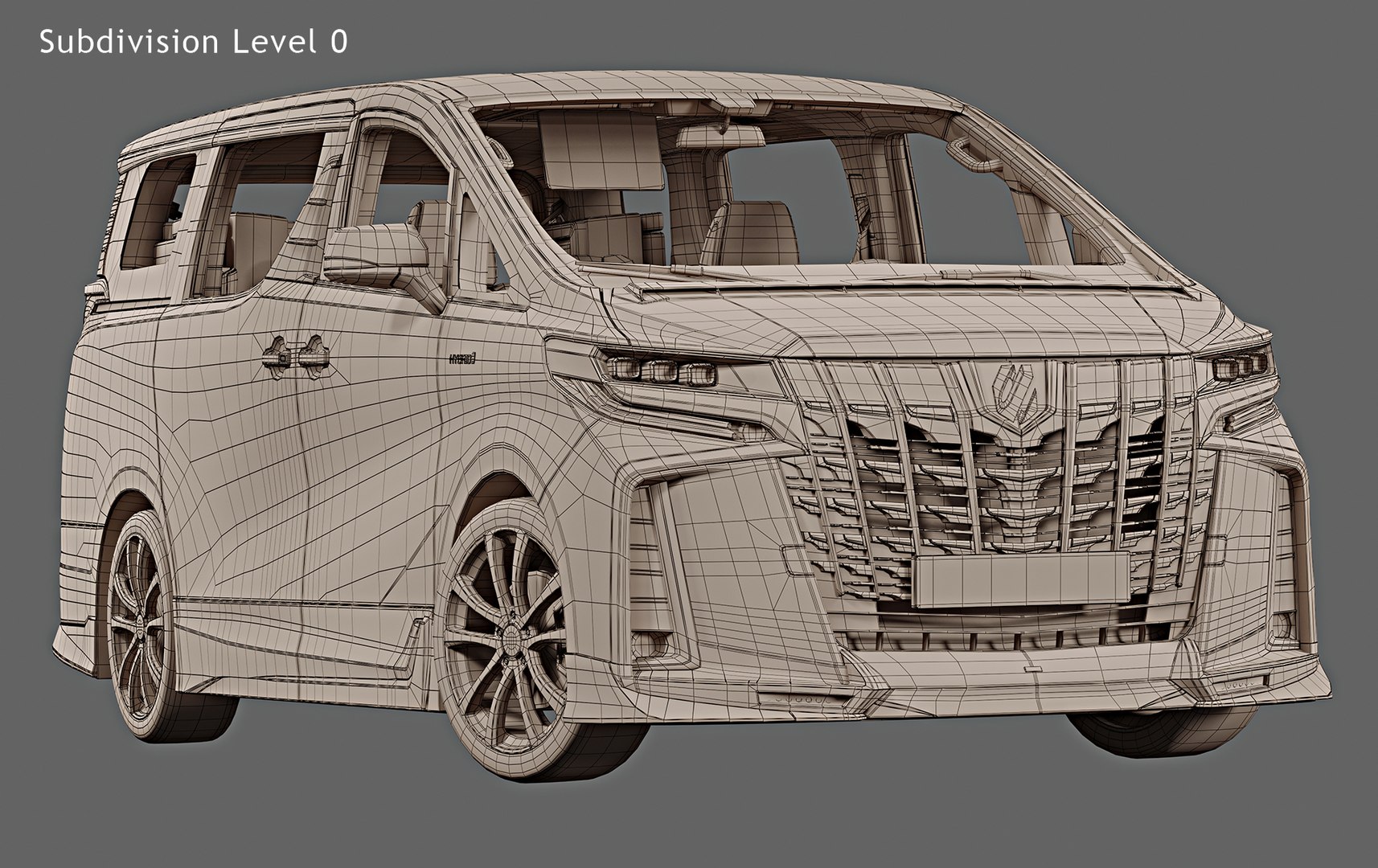3D Model 2018 Toyota Alphard Trd - TurboSquid 1312402