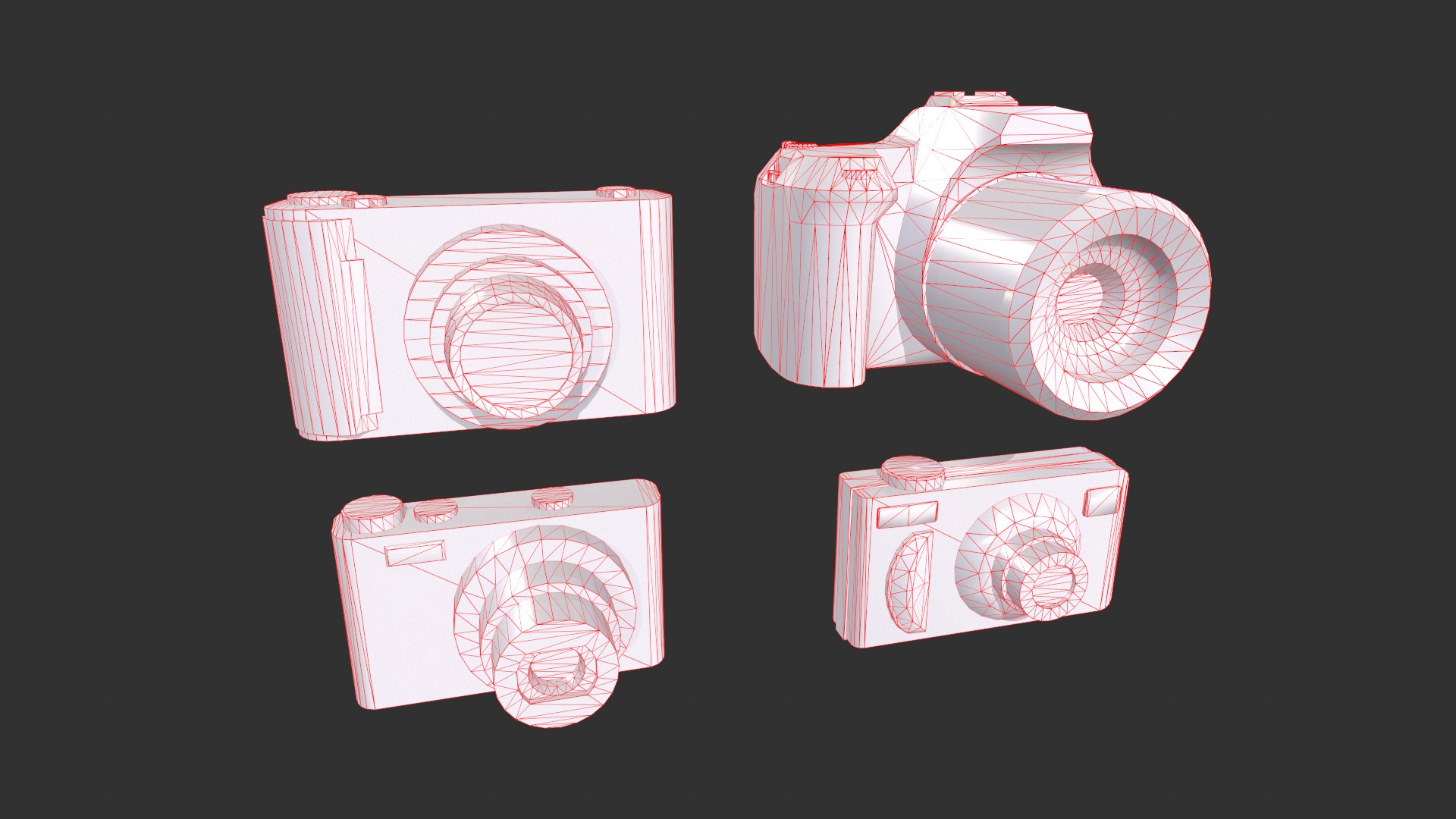 Digital Camera Set 3D Model - TurboSquid 1843804