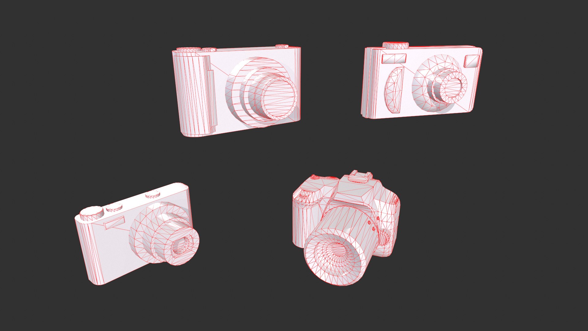 Digital Camera Set 3D Model - TurboSquid 1843804