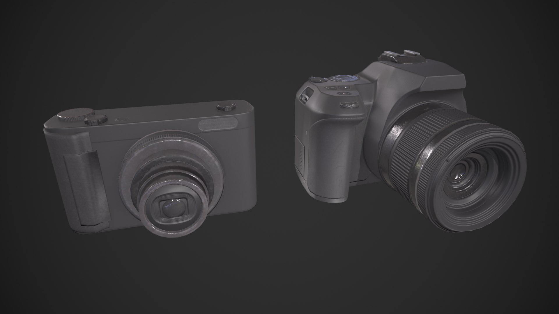 Digital Camera Set 3D Model - TurboSquid 1843804