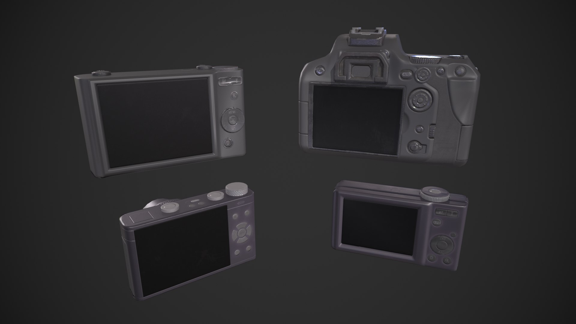 Digital Camera Set 3D Model - TurboSquid 1843804