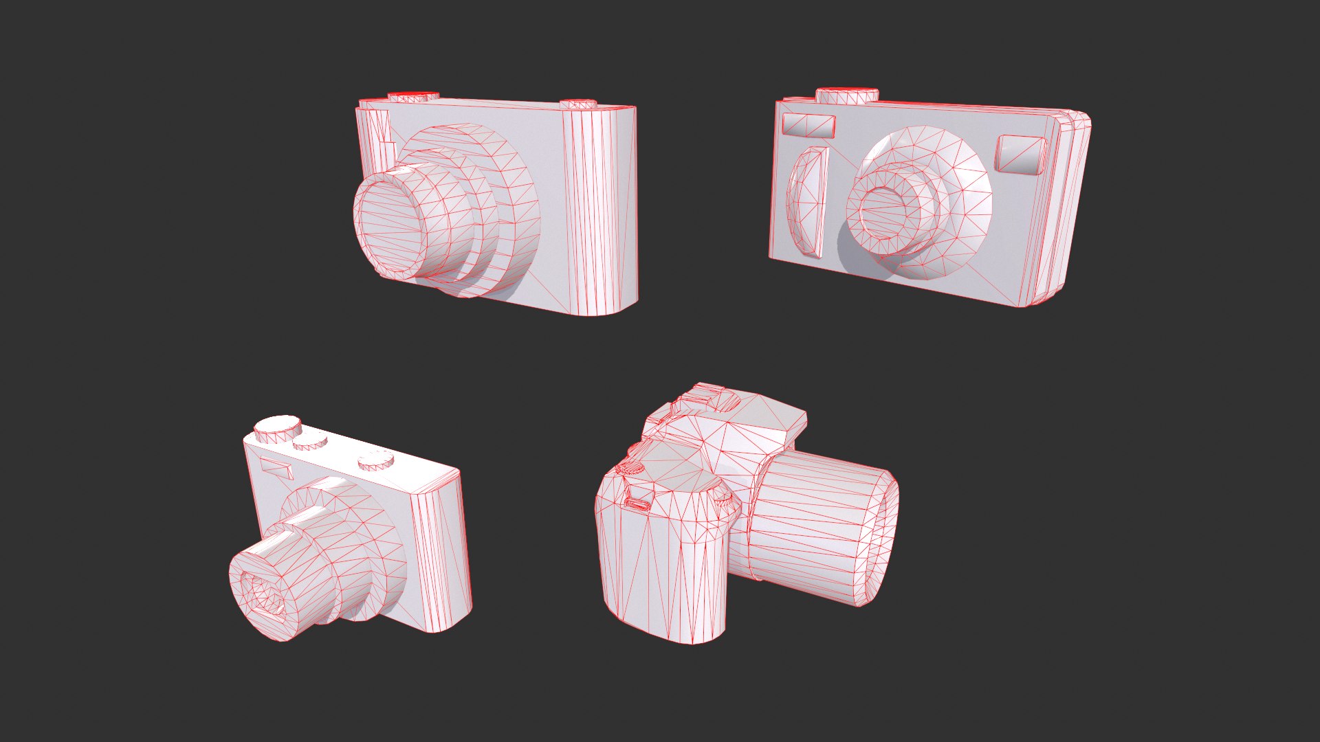 Digital Camera Set 3D Model - TurboSquid 1843804