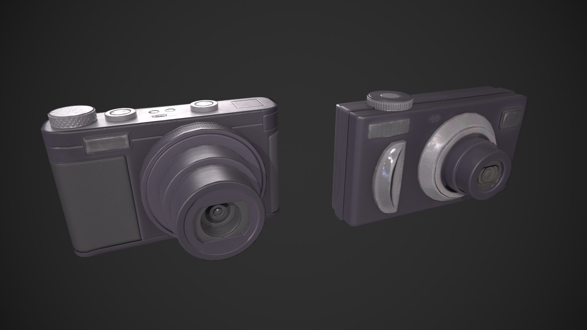 Digital Camera Set 3D Model - TurboSquid 1843804