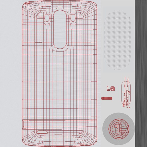 3d lg g3 silk white model