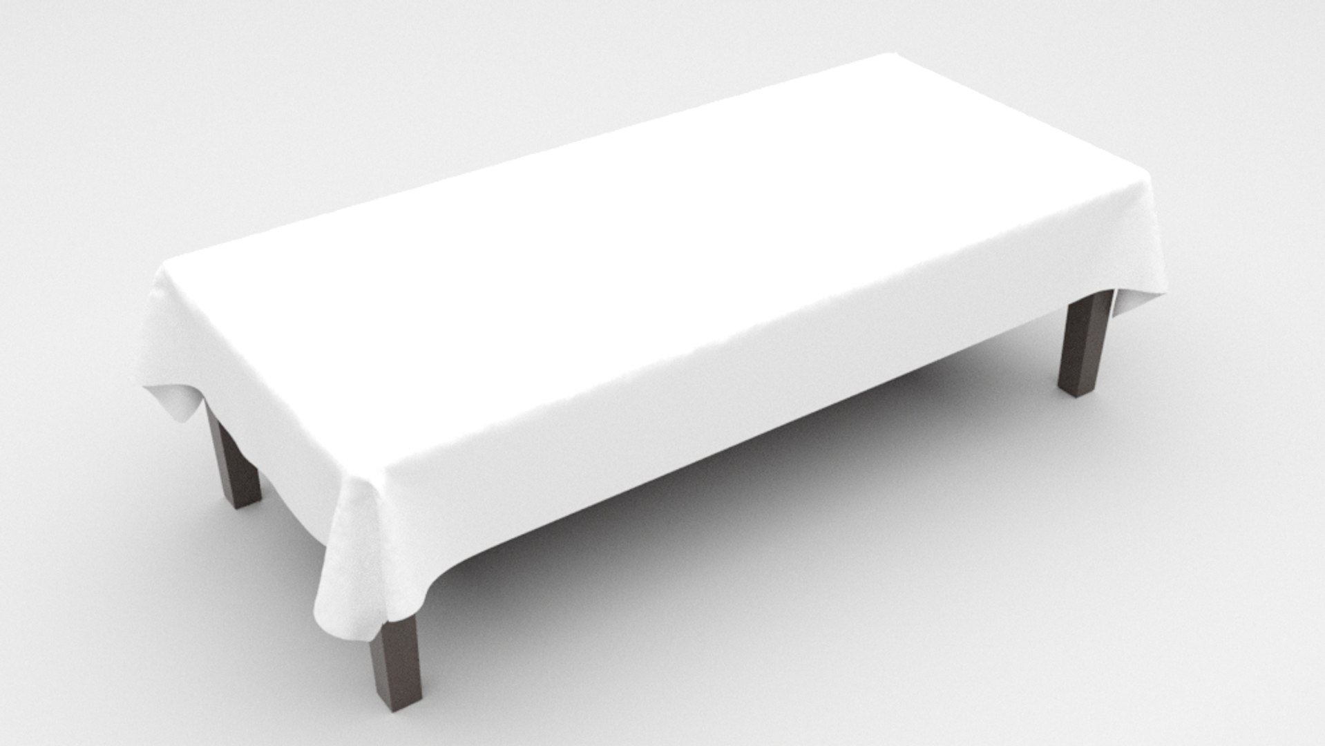 3D table cloth 107cm x model - TurboSquid 1614948