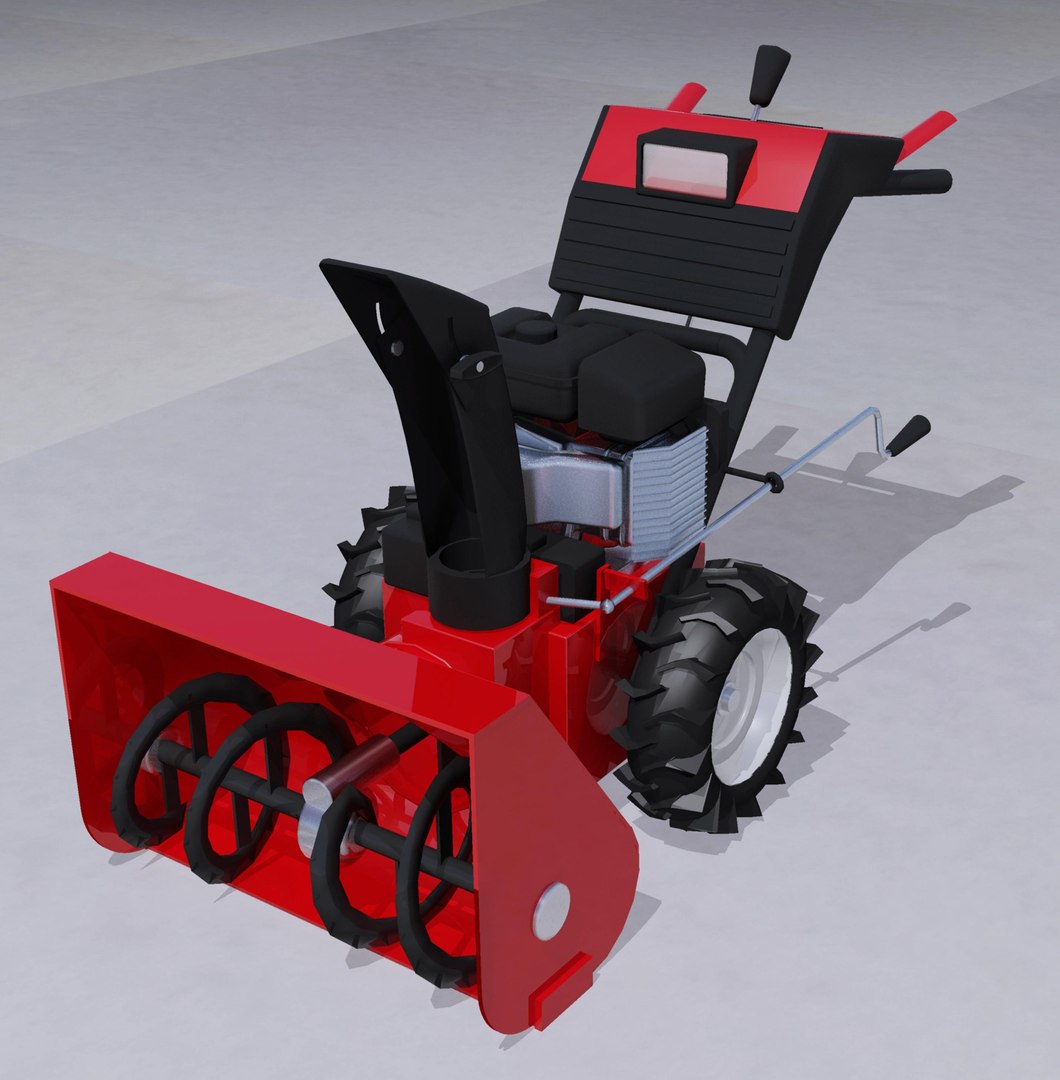 3d Model Of Snow Blower