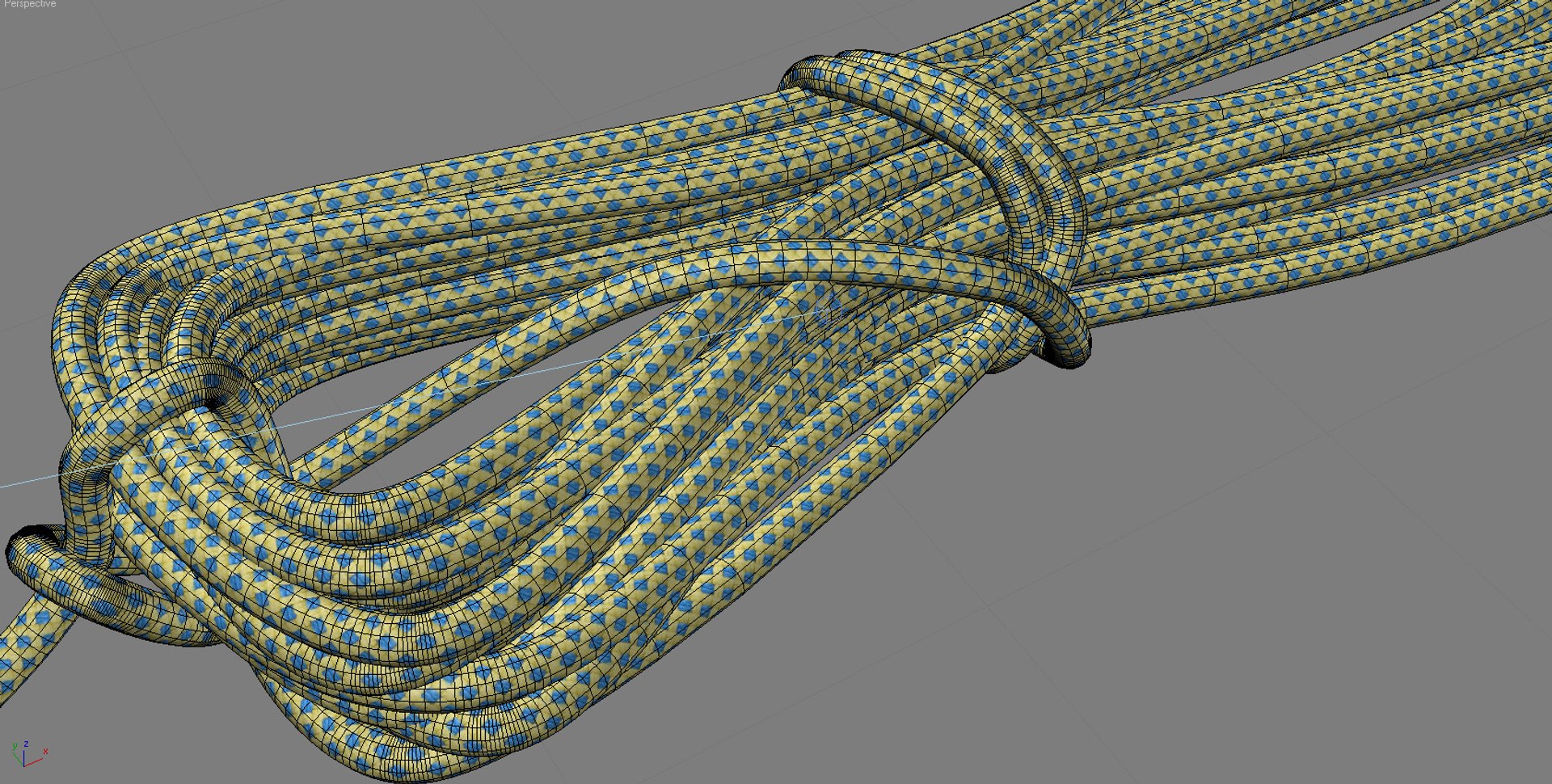 Coiled Rope 3d Obj