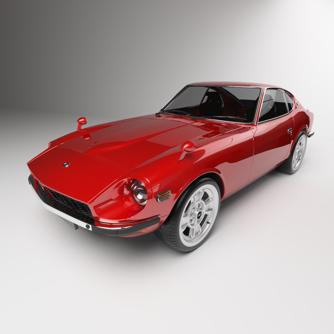 3dsmax 240z Datsun 70s Car