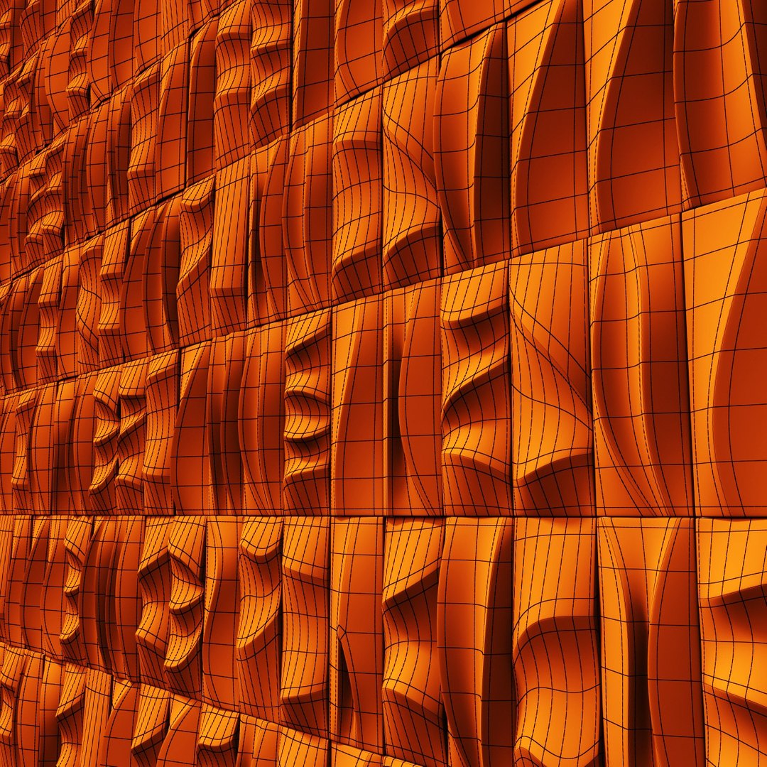 3D Tile Line Curve Decor N2 - TurboSquid 1775304