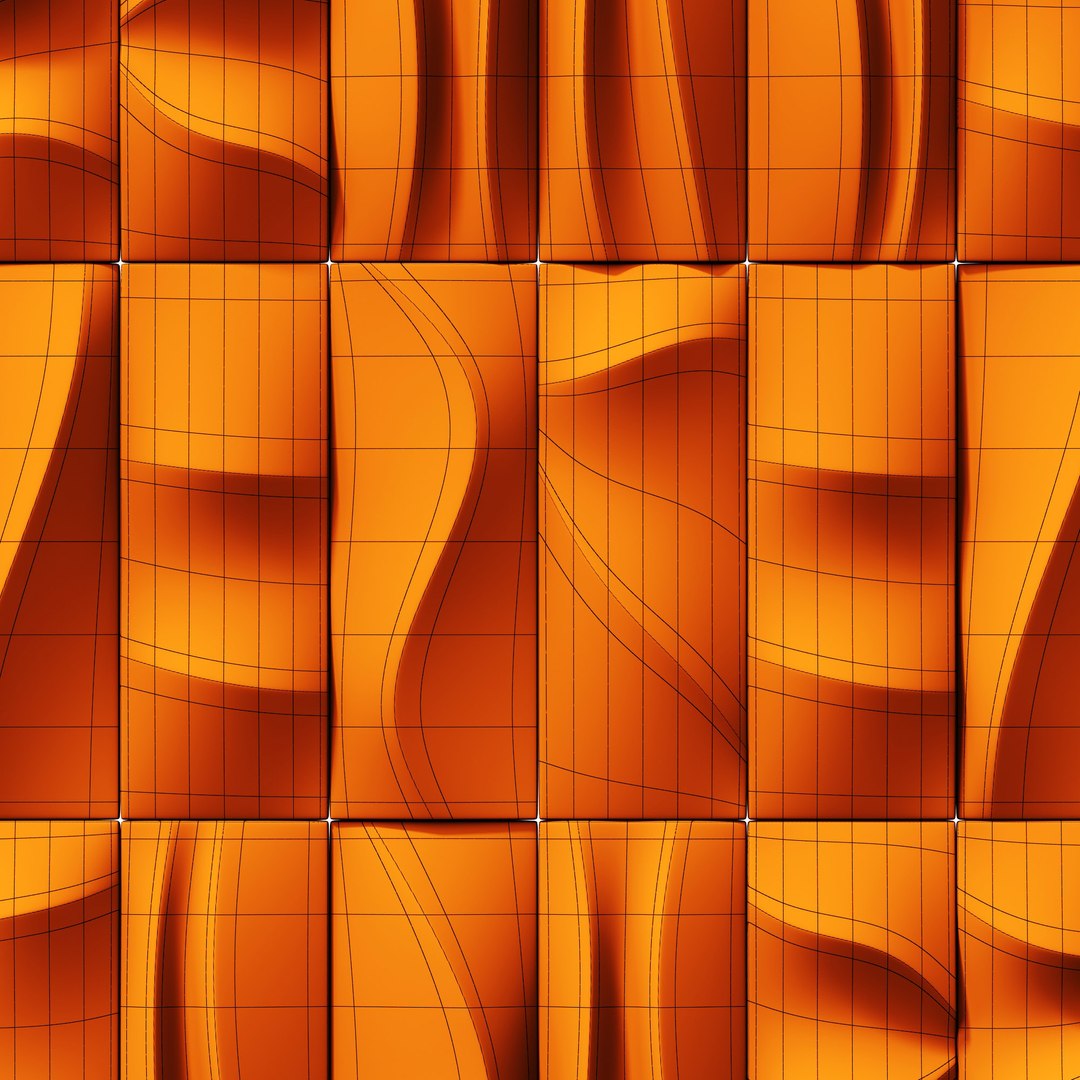 3D Tile Line Curve Decor N2 - TurboSquid 1775304