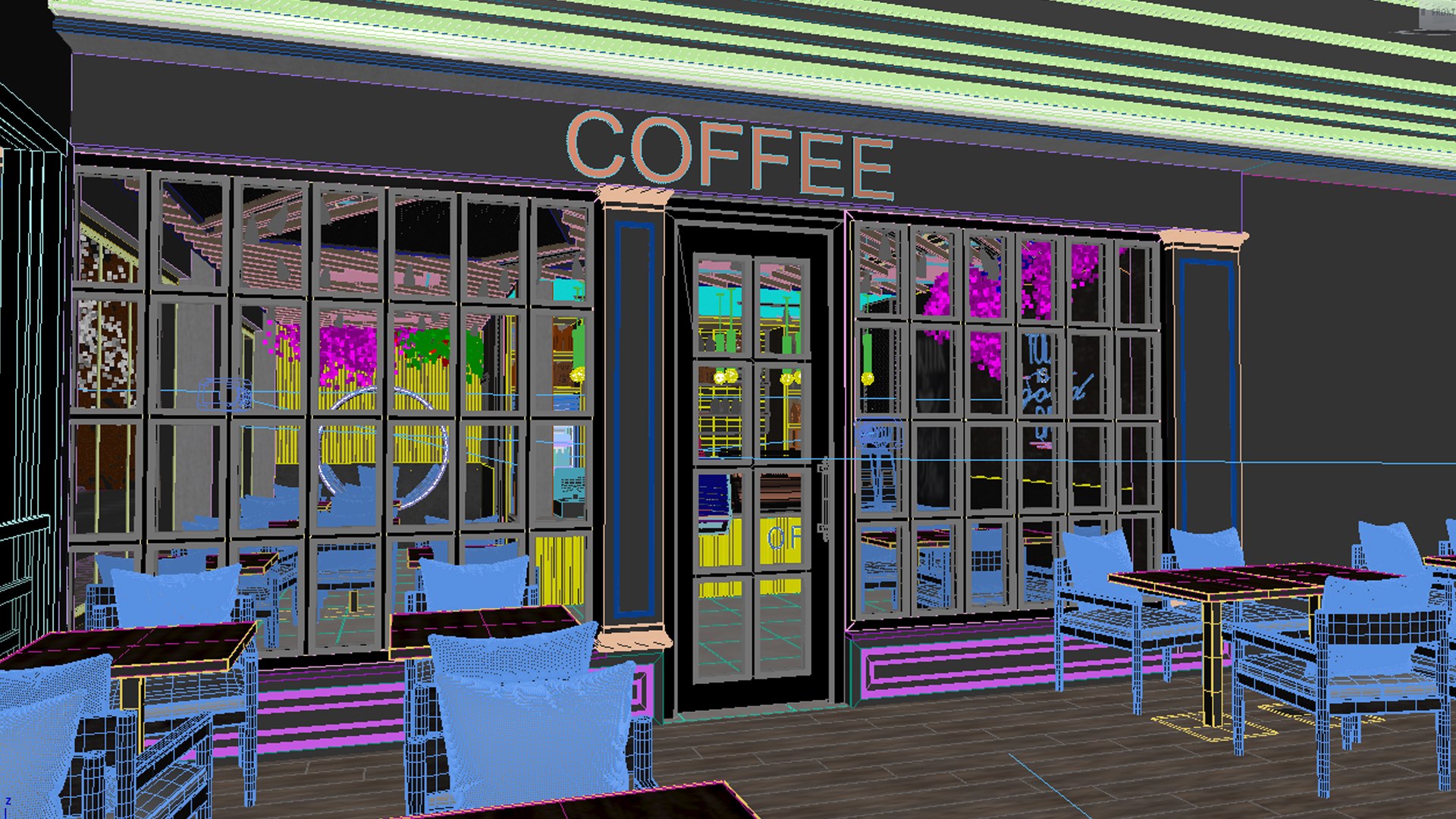 3D Coffee Shop Design - TurboSquid 1683776