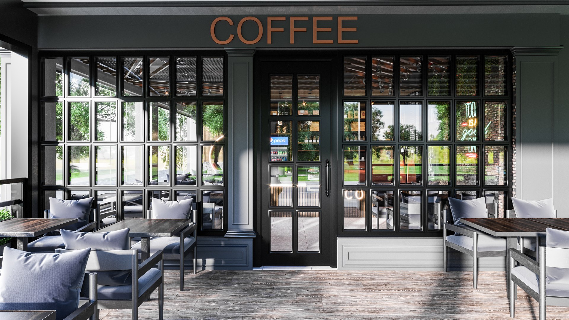 3D Coffee Shop Design - TurboSquid 1683776