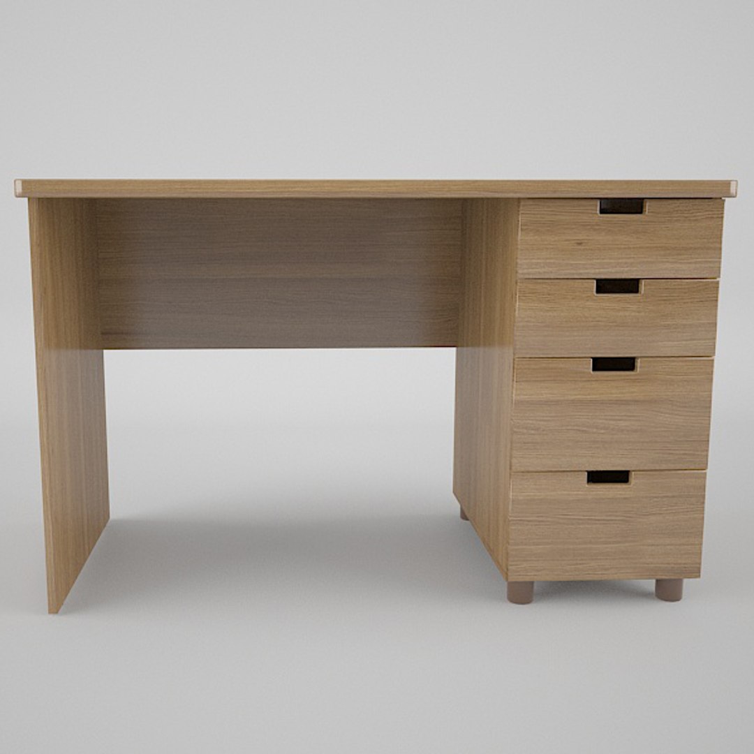 Desk Bedroom Leta 3d Model