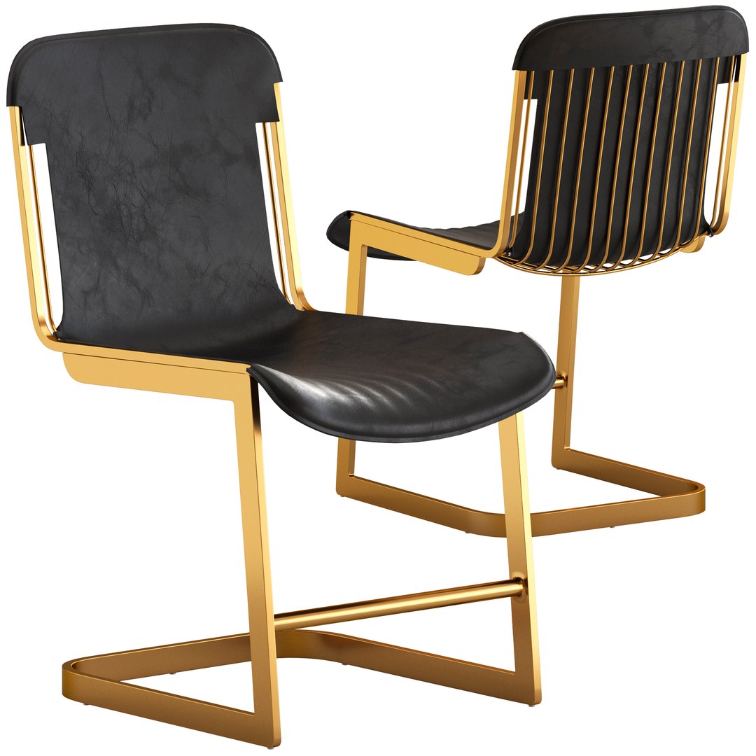 CB2 Rake Chair 3D - TurboSquid 2163762