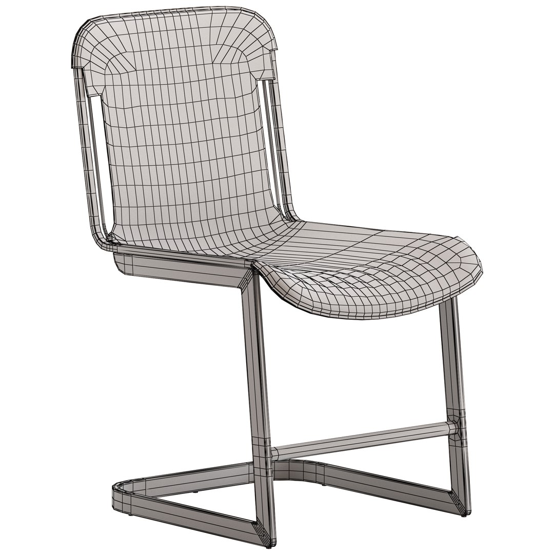 CB2 Rake Chair 3D - TurboSquid 2163762