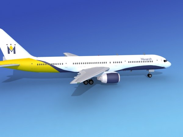 airline boeing 757 757-200 3d max