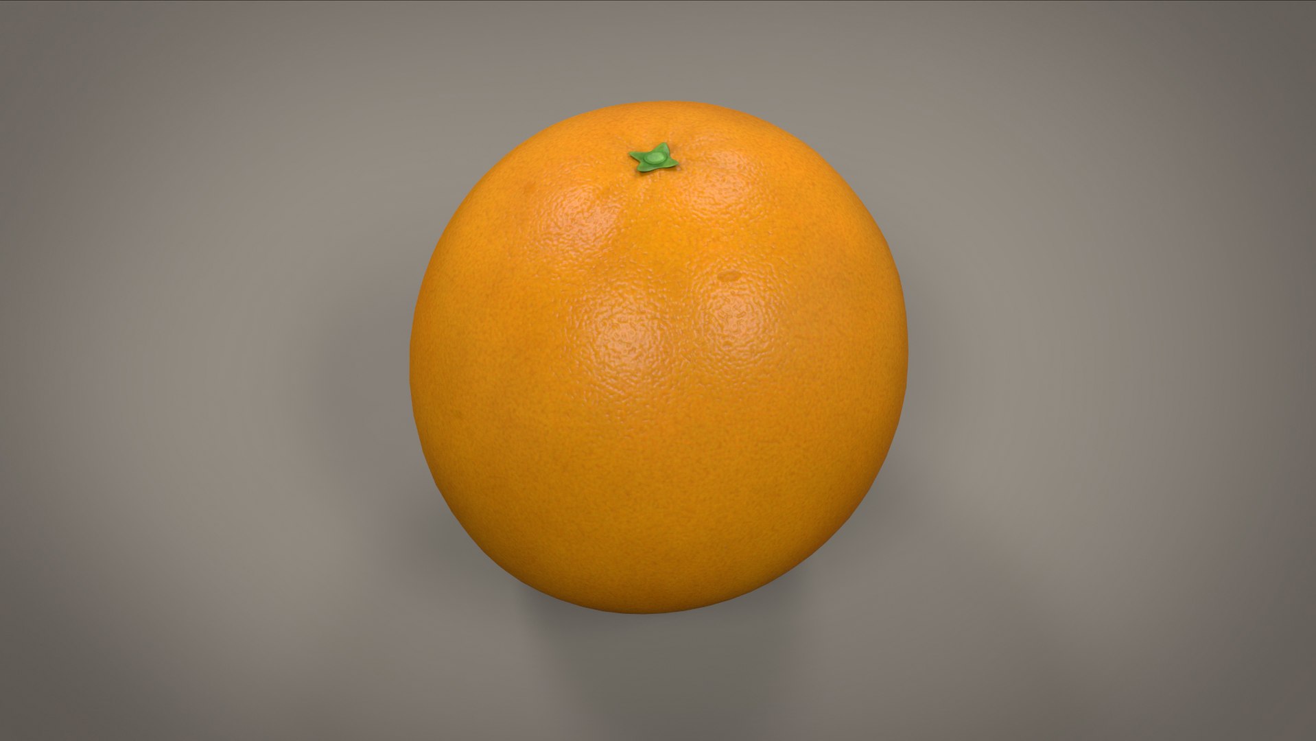 3d model photorealistic orange