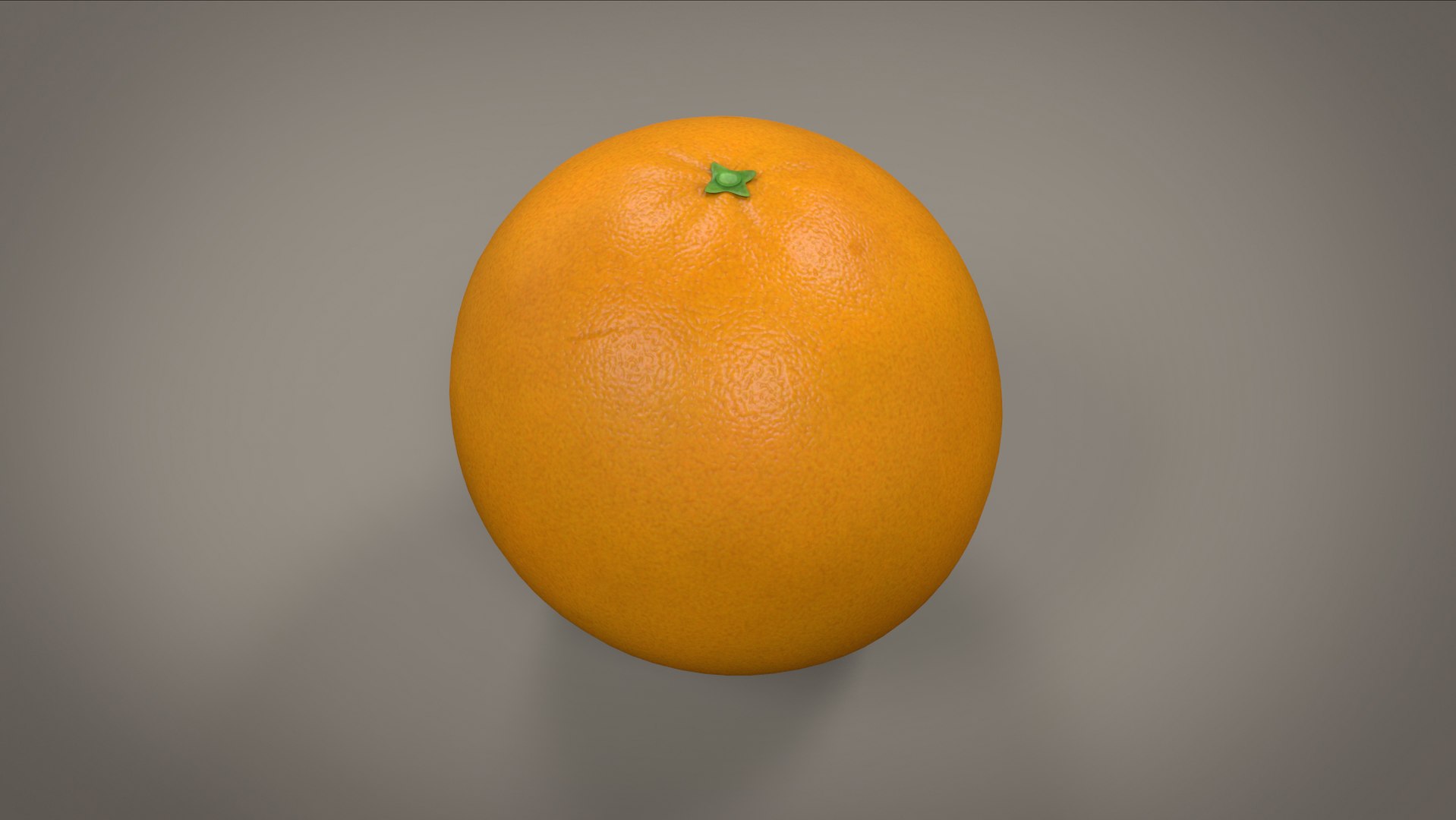 3d model photorealistic orange