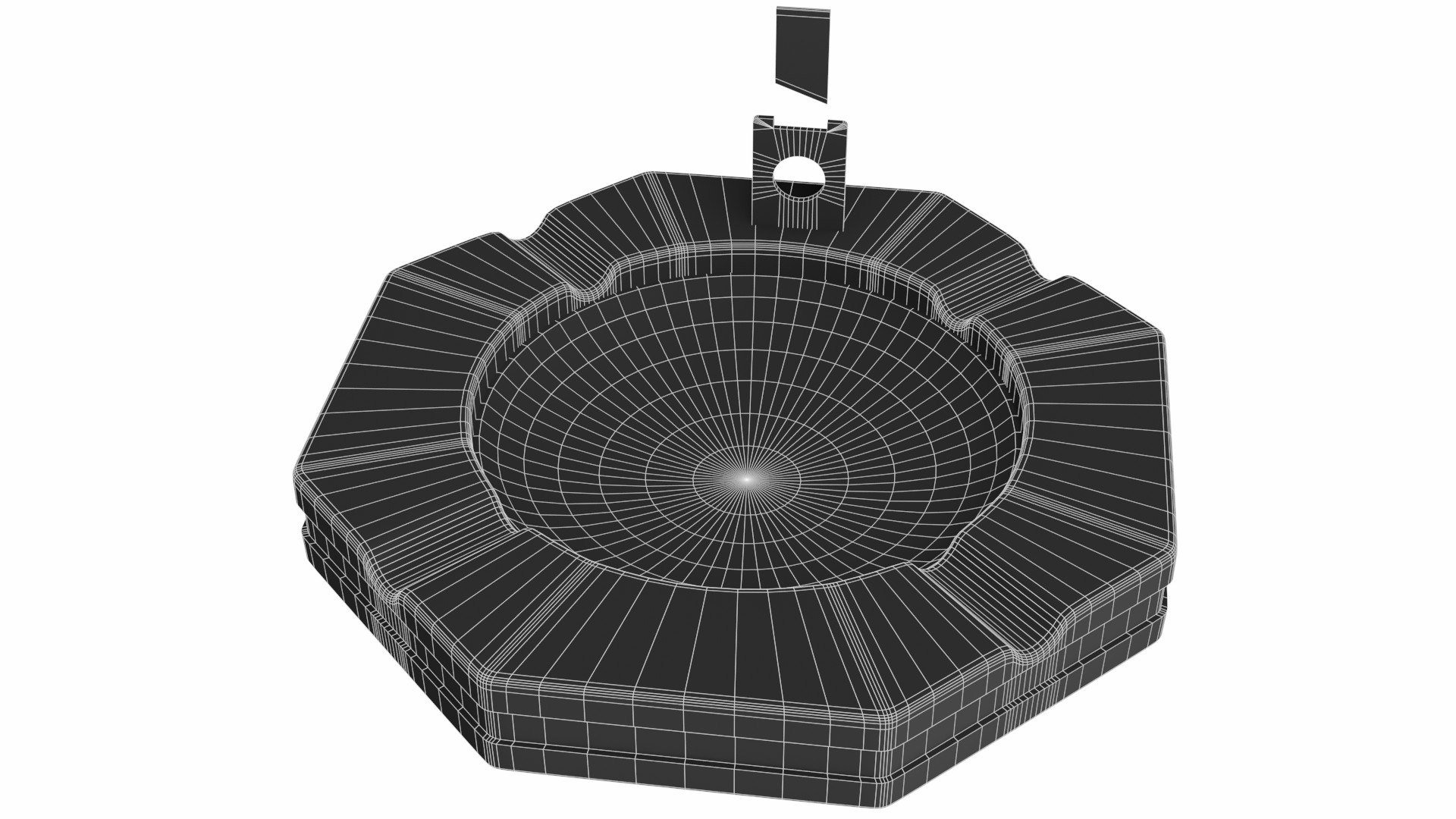 3D Octagonal Ashtray - TurboSquid 1969533