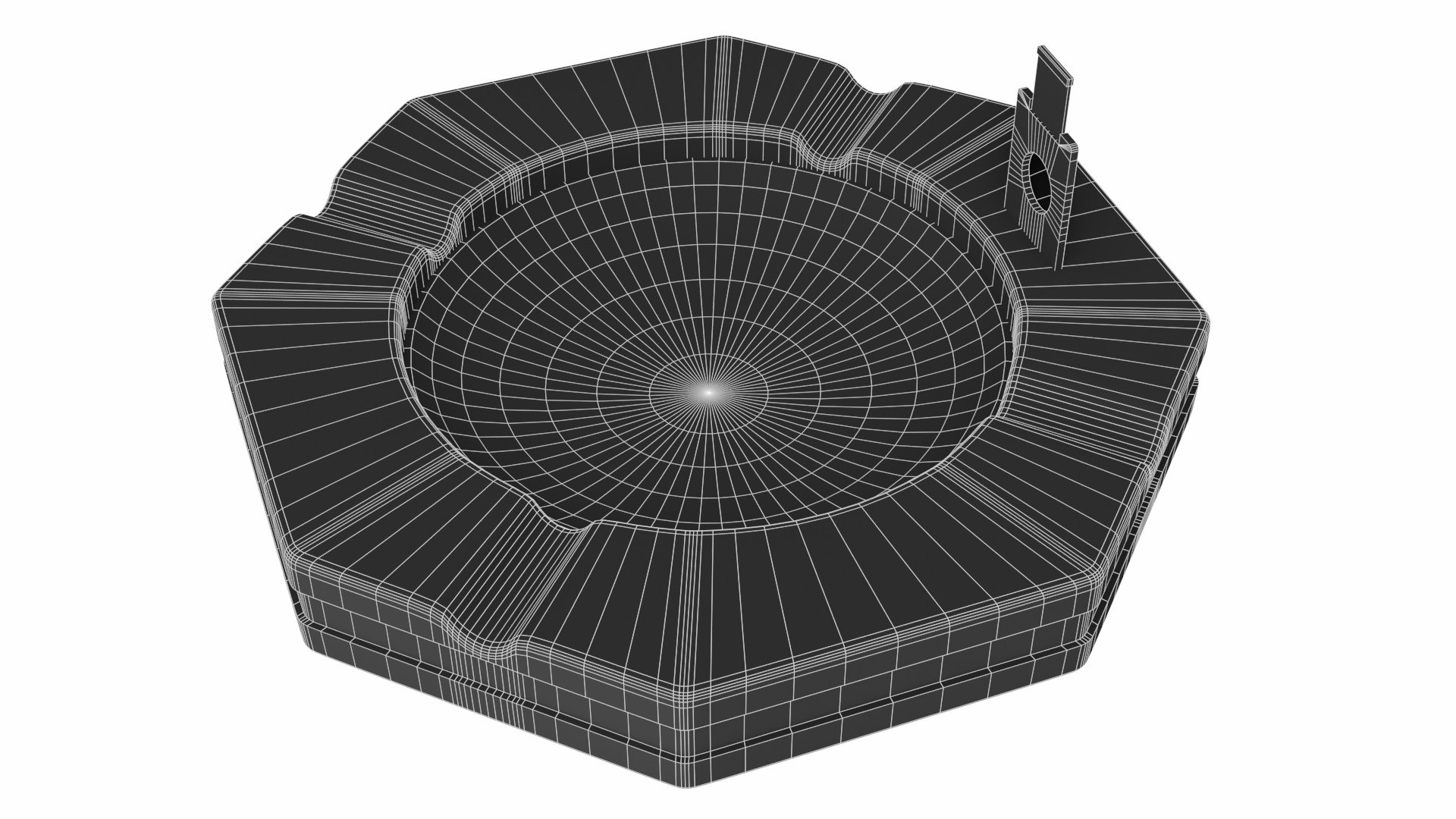 3D Octagonal Ashtray - TurboSquid 1969533