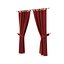3d Model Red Curtain